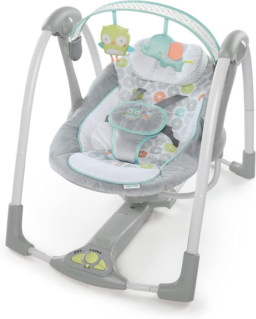 Test de la balançoire portable Ingenuity Swing ‘n Go Hugs and Hoots ...